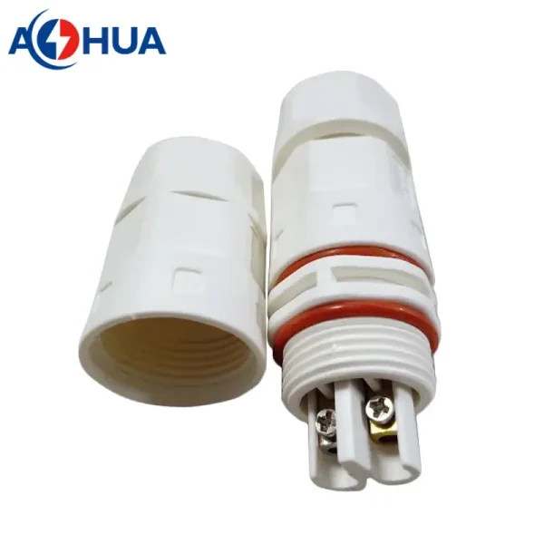 Customize color L type power wire plug waterproof connector 2 pin – The ...