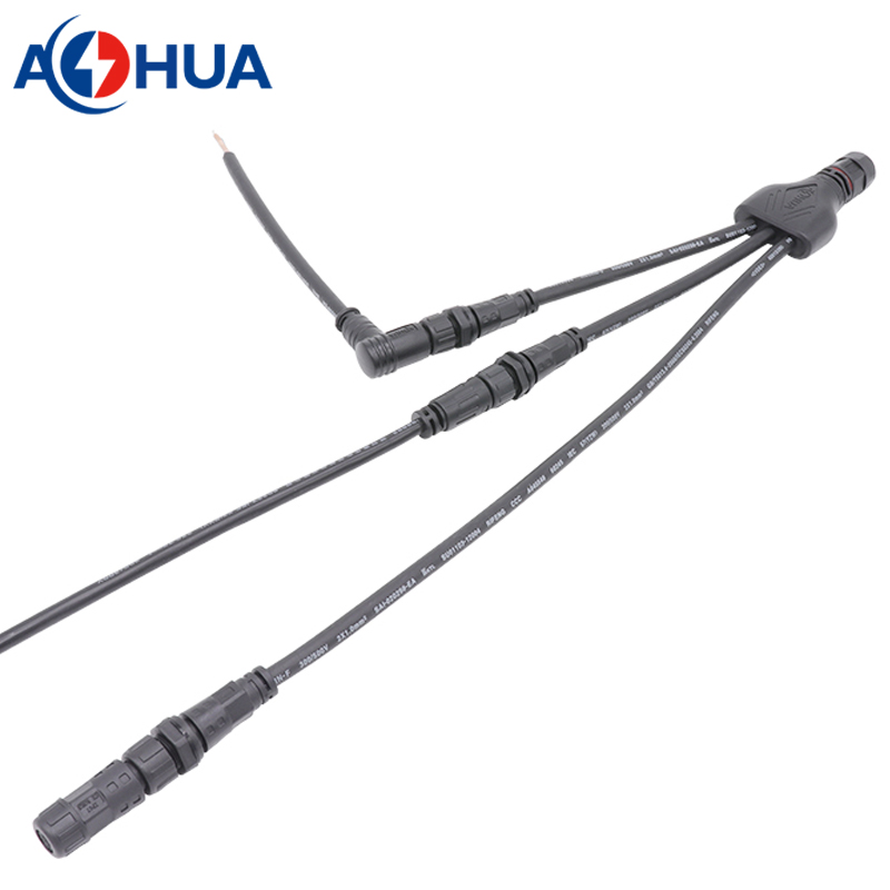 2pin Y Type 1 Input Male Divided To 3 Splitter Wires Extension Cable ...