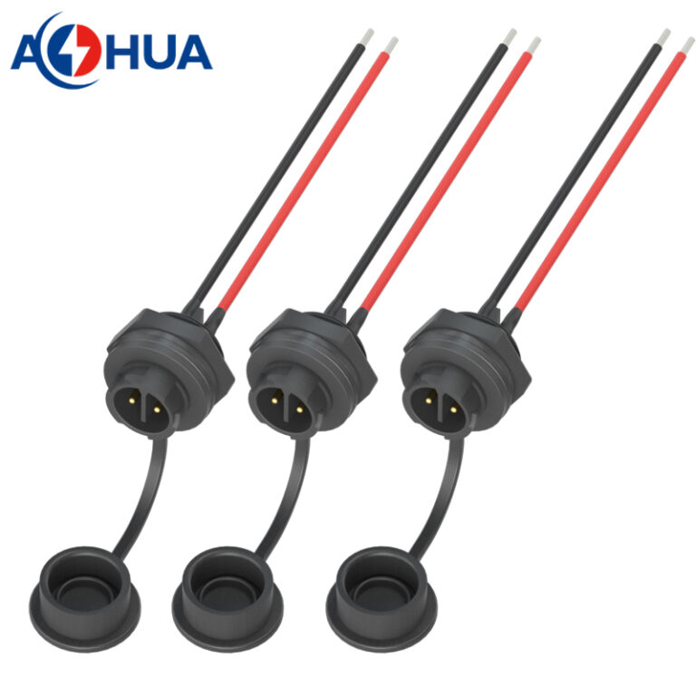 10A 2pin K15 Self Locking Docking Male Female Panel Mount Solution ...