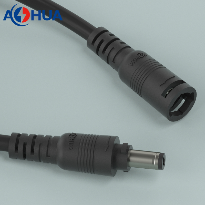 5A Fast Locking Male Female Extension Wire Power DC Splitter Cable 5.5 ...