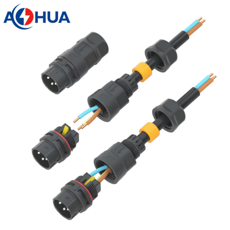 Terminal Block Male Female Assembly Fast Locking Push Lock 3pin ...