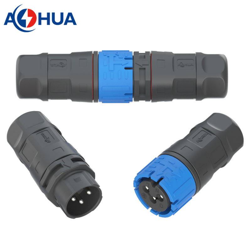 Terminal Block Male Female Assembly Fast Locking Push Lock 3pin ...