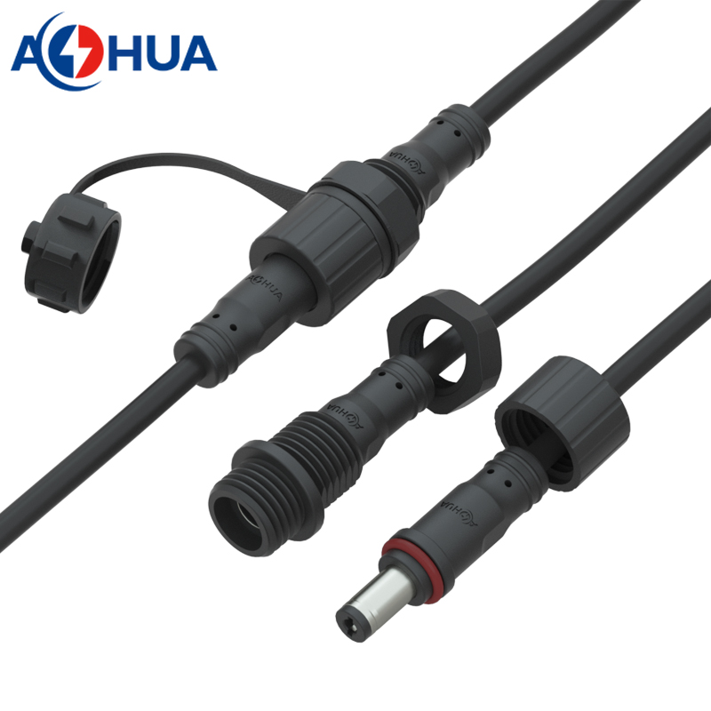 AHUA M12 Power Supply 12V 24V 36V 2pin 18 20 22 24 AWG 5A Dust Cover ...