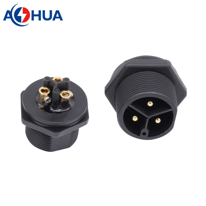 AH-M25-2503FMF01122 M25 25A Power Control Box Front Panel Mounting Male ...